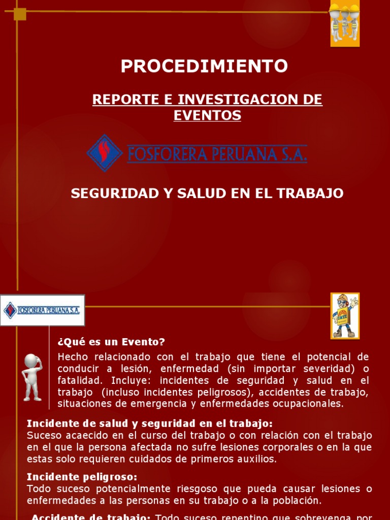 Procedimiento de Reporte de Eventos | PDF | Salud y bienestar | Medicina