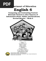 English 6 - Quarter 3 - Module 3 | PDF | Learning | Dictionary