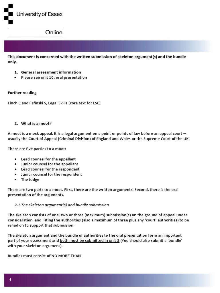 Moot and Bundle Guidelines | PDF | Precedent | Separation Of Powers