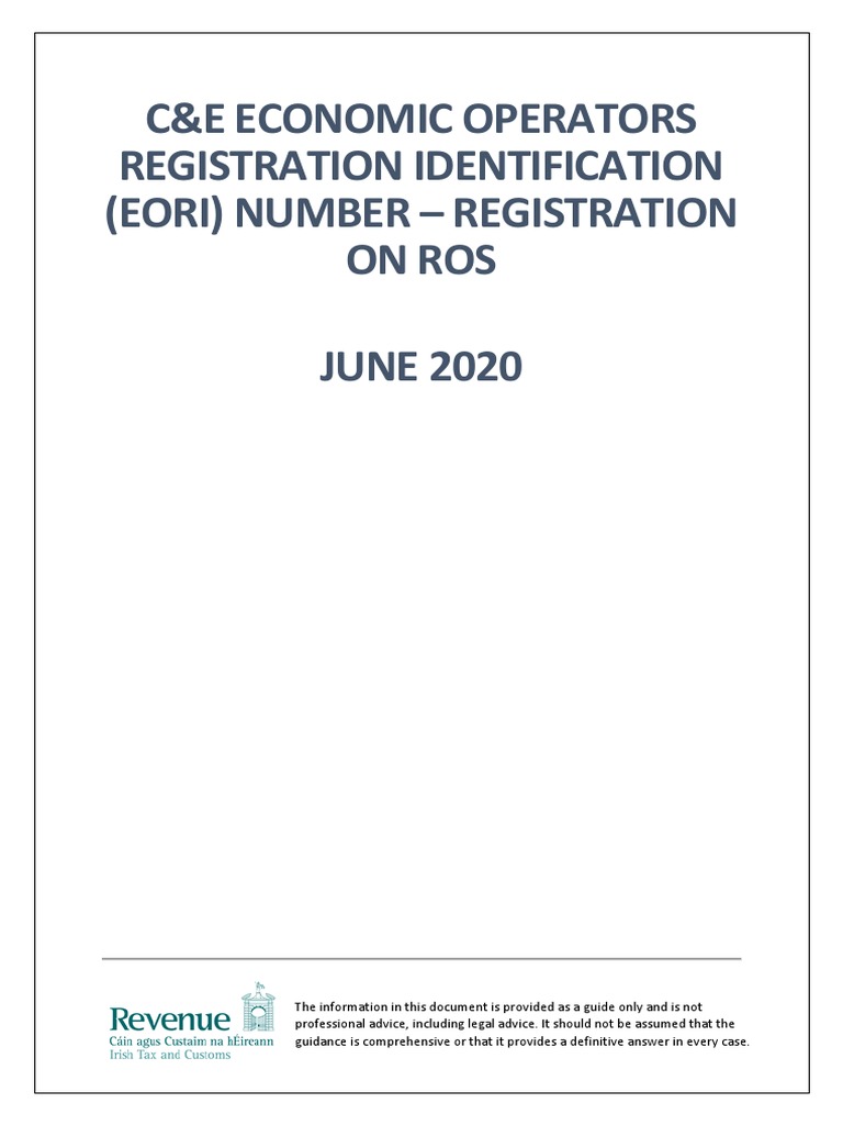 Ereg Eori Guide | PDF | Customs | Public Key Certificate