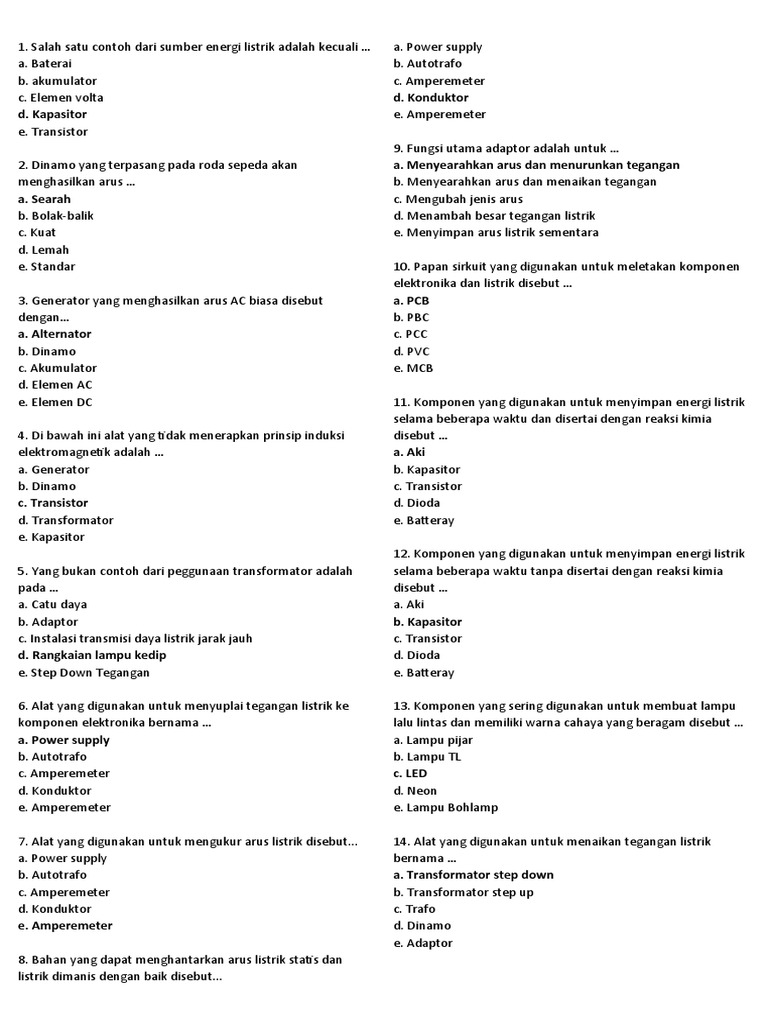 Soal DLE Kelas 10 TITL | PDF