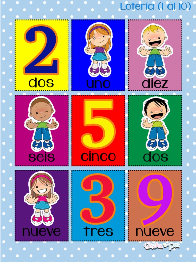 Números de la lotería del 1 al 10 para uso personal | PDF