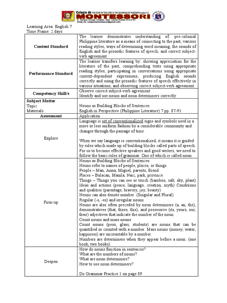 Nouns: Building Blocks of Sentences | PDF | Noun | Linguistic Typology
