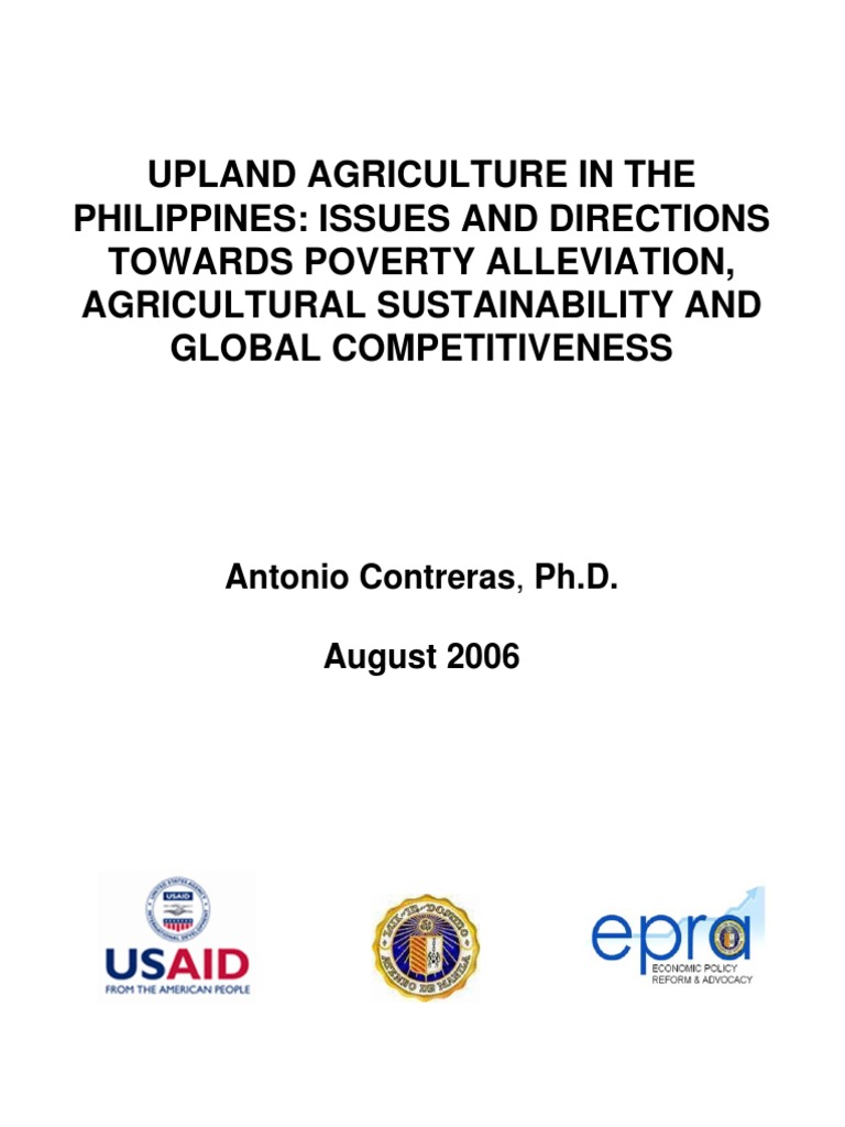Upland Agriculture in The Philippines Issues and Directions Towards ...