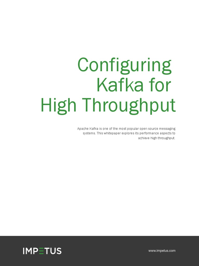 Configuring Kafka For High Throughput | PDF | Replication (Computing) | Cache (Computing)