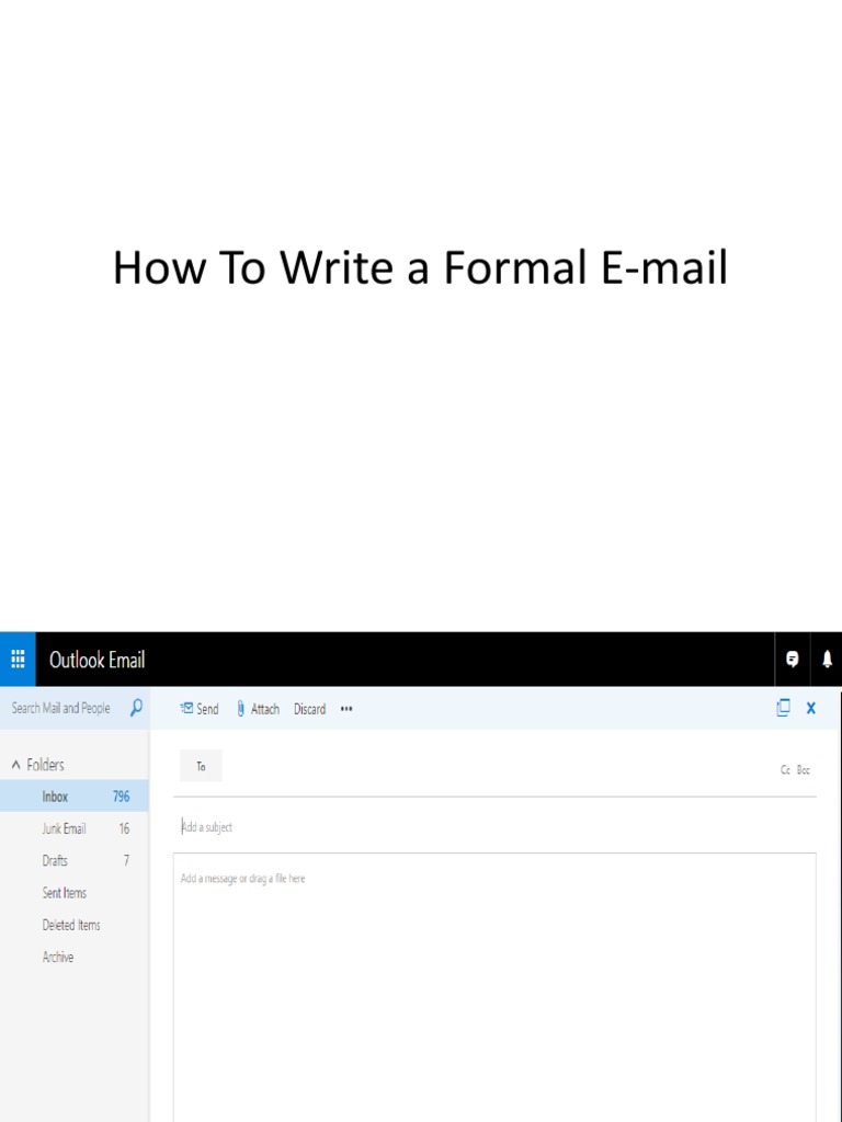 How To Write A Formal E-Mail | PDF