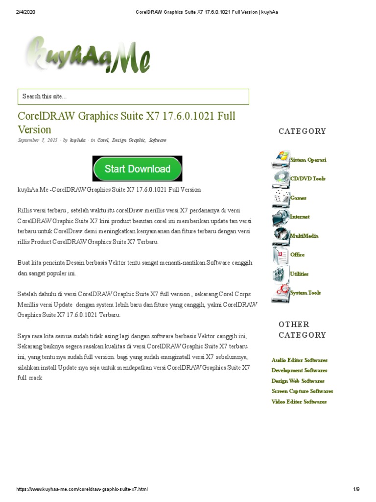 CorelDRAW Graphics Suite X7 17.6.0.1021 Full Version - Kuyhaa | PDF