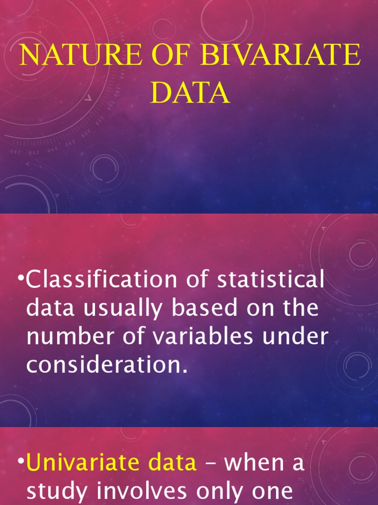 Nature of Bivariate Data | PDF | Scatter Plot | Correlation And Dependence