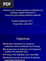 Antibiotic Lock Therapy Guidelines | PDF | Syringe | Intravenous Therapy