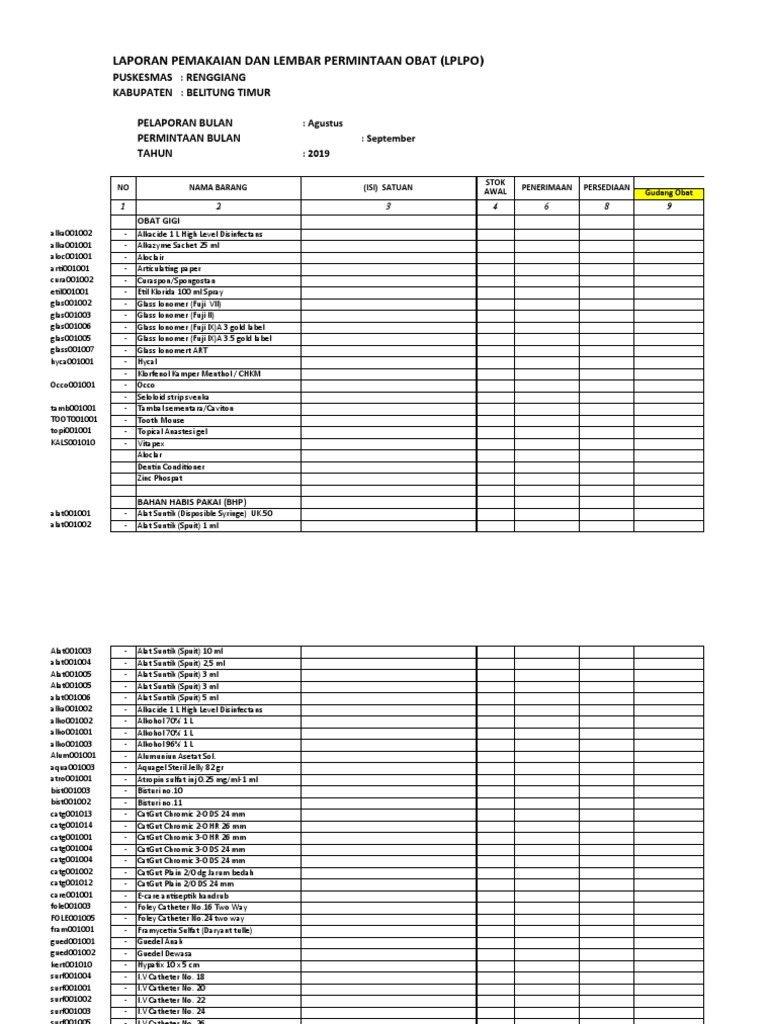 Format Lplpo Apotik | PDF | Drugs | Pharmacology