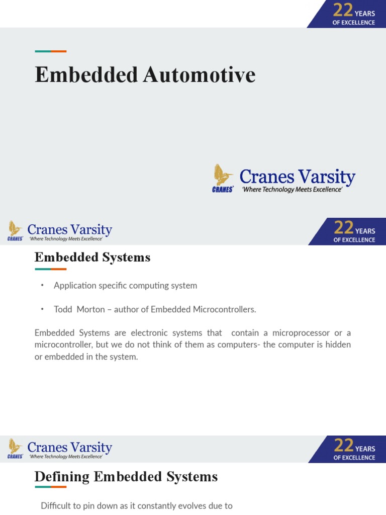 E-Book PPT On Embedded Embedded Automotive, New | PDF | Embedded System ...