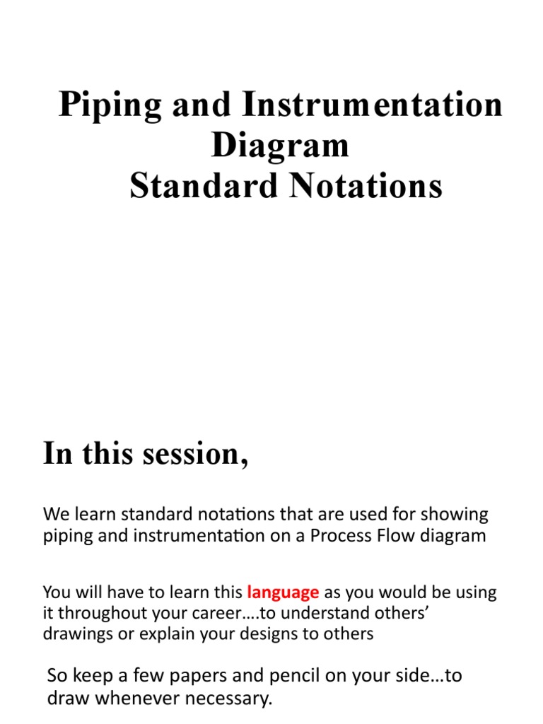 Piping and Instrumentation Diagram Standard Notations | PDF | Coolant ...