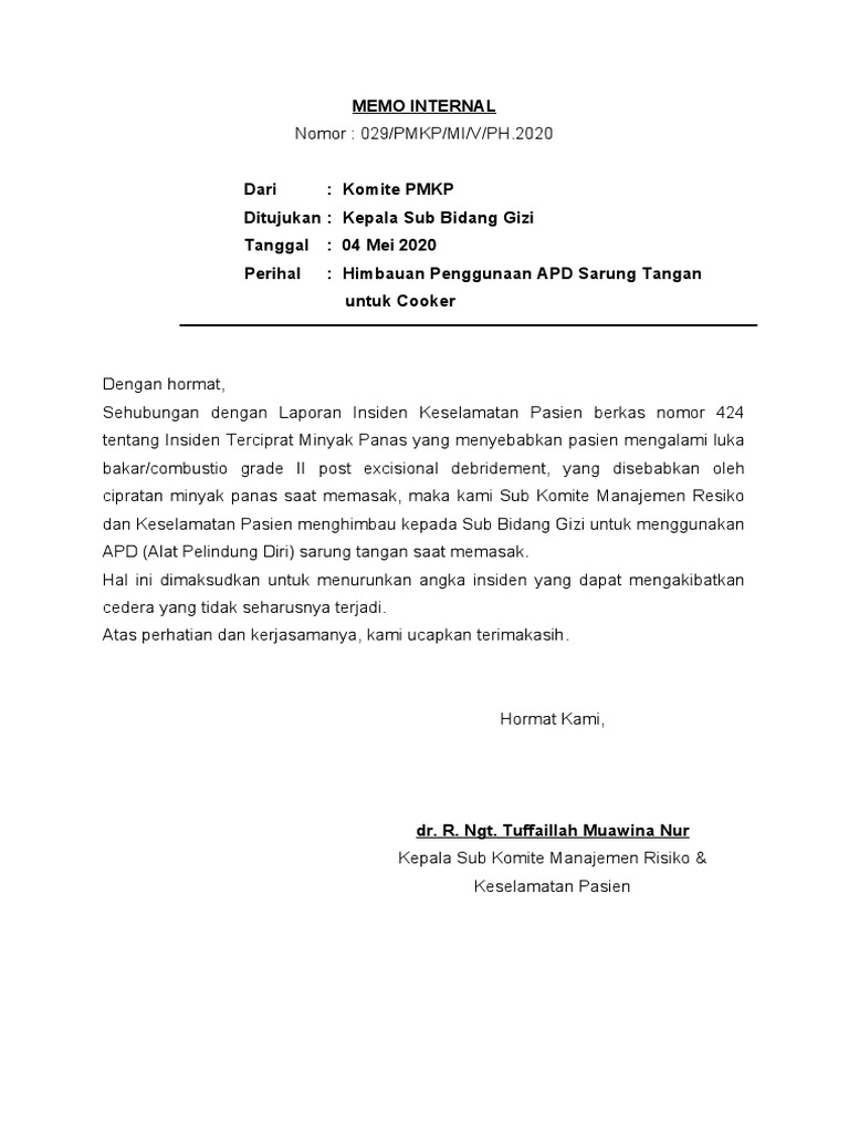 Contoh Memo | PDF