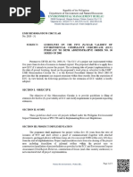 MC 2021 05 Minor ECC Amendment Requirements 1 | PDF | Private Law