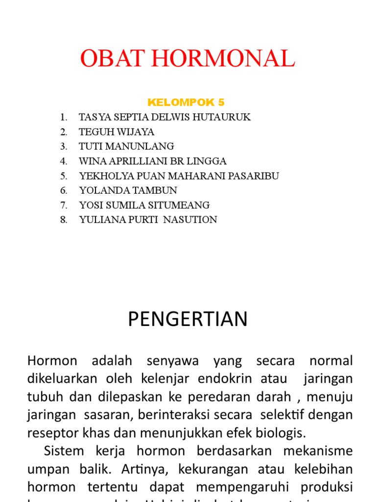 Panduan Obat Hormonal dan Mekanismenya | PDF | Kesehatan Holistik