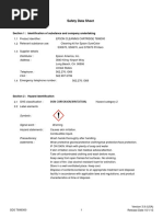 MSDS Glass Cleaner | PDF | Water | Chemistry