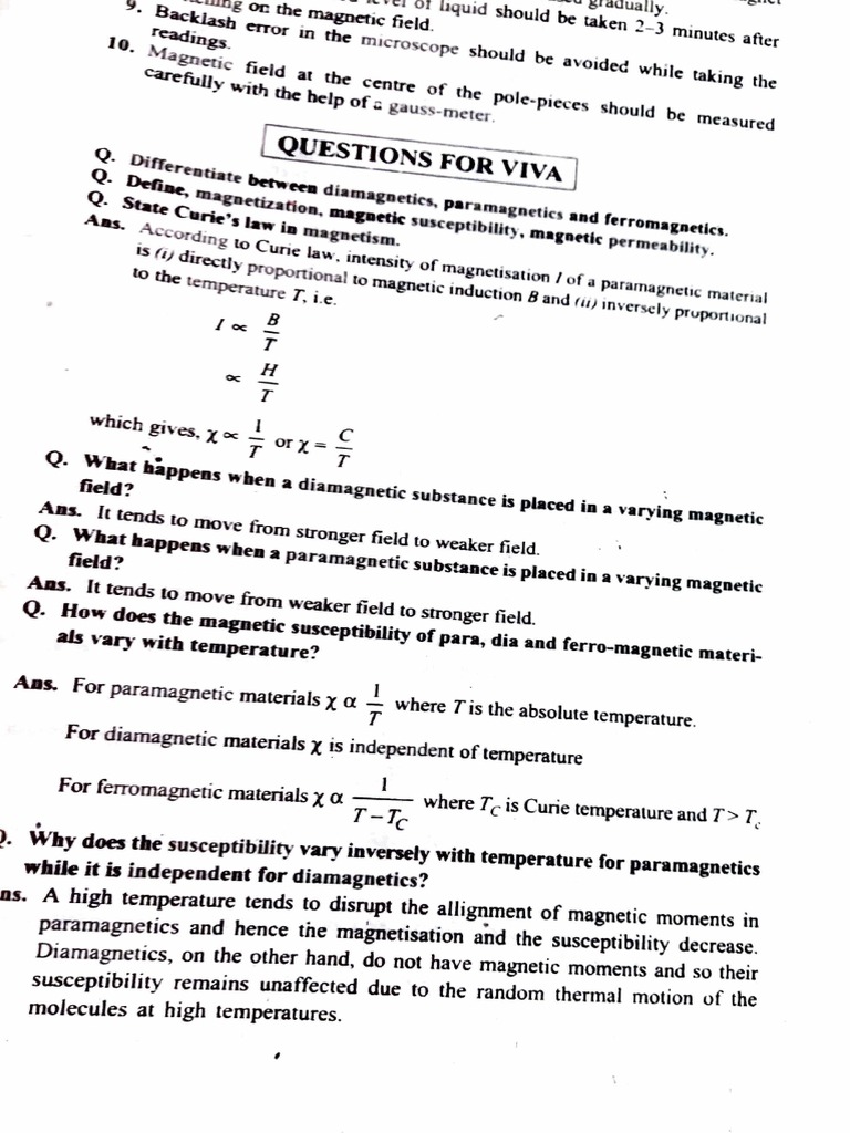 Solid State Physics Viva Questions | PDF | Band Gap | Electrical ...