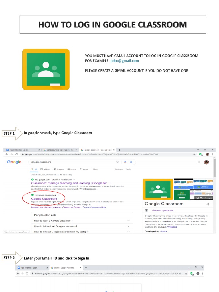 How To Use Google Classroom For Students | PDF | Cyberspace | Internet ...