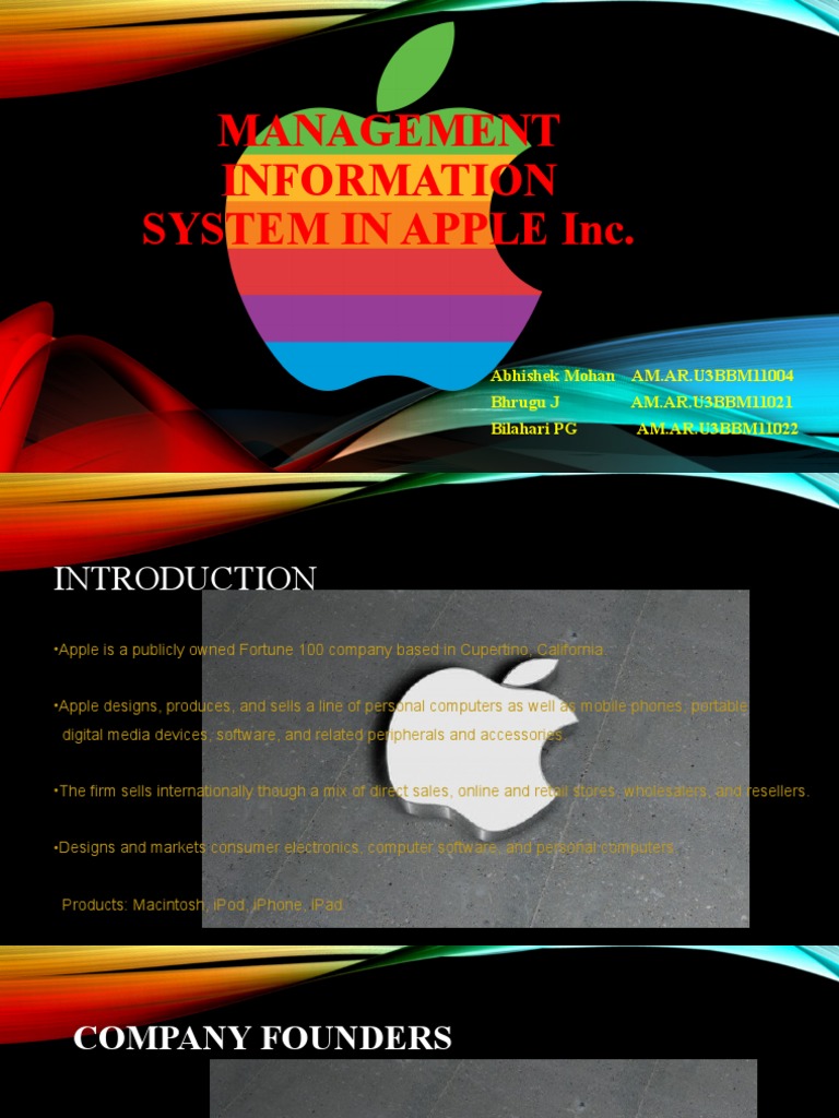 Apple Inc. Management Information Systems | PDF | Apple Inc. | Mac Os
