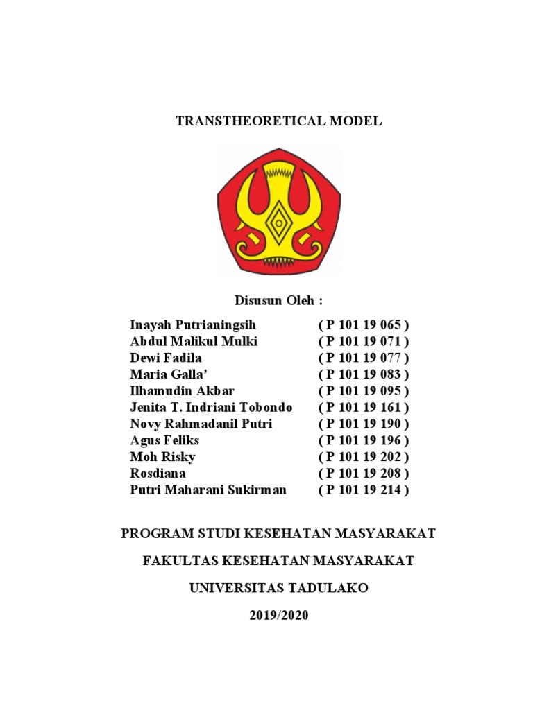 Transtheoretical Model | PDF