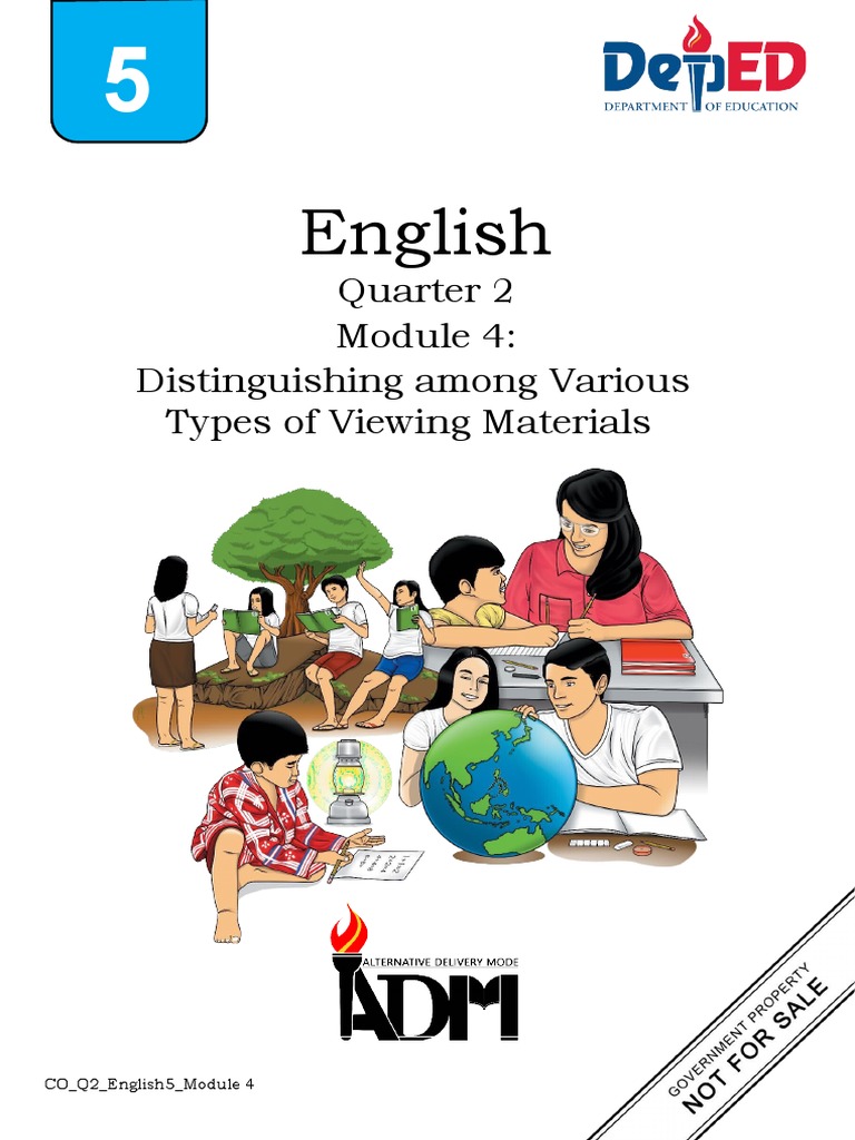 English: Quarter 2 Distinguishing Among Various Types of Viewing ...