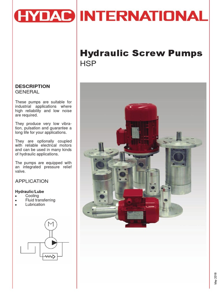 Hydac Screw Pumps May 2018 | PDF | Belt (Mechanical) | Pump