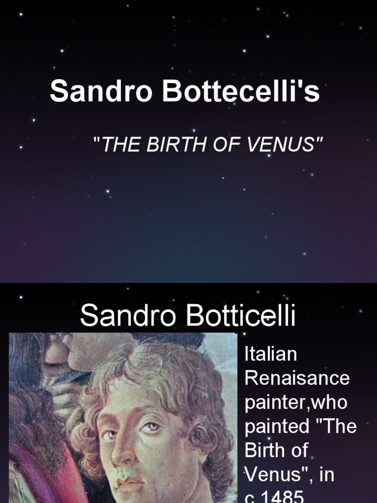 Sandro Bottecelli's: "The Birth of Venus" | PDF | The Arts | Paintings