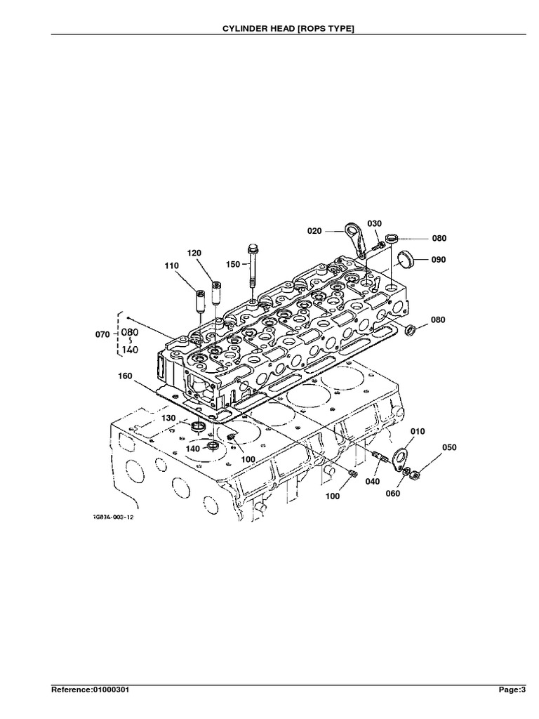 Cylinder Head Parts List and Diagram | PDF | Mechanical Engineering ...