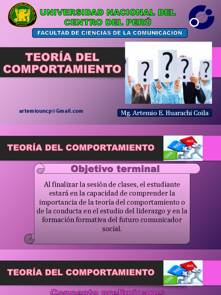 Teoría Del Comportamiento | PDF | Liderazgo | Motivación