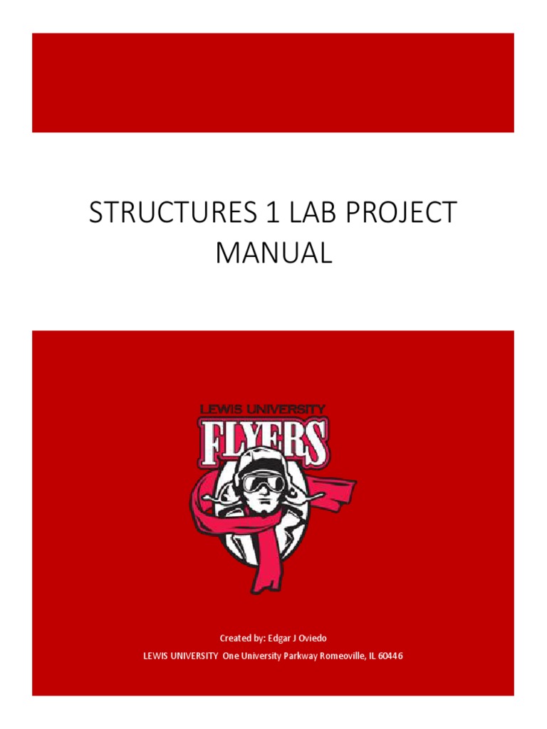 Structures 1 Project Manual | PDF | Rivet | Sheet Metal