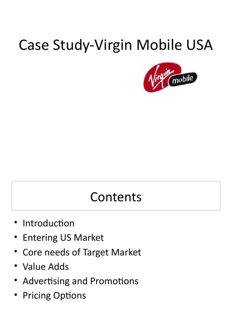 Case Study-Virgin Mobile USA | PDF | Market Segmentation | Pricing