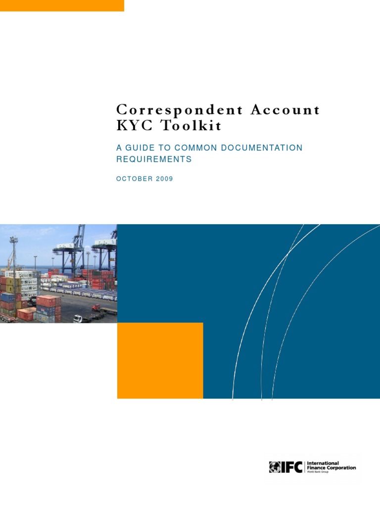 Correspondent Account Know Your Customer Toolkit | PDF | Money ...
