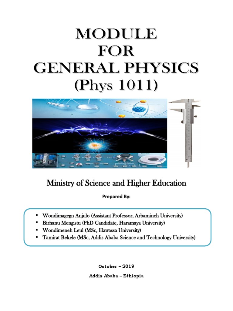 General Physics Phys 1011 Module Pdf Euclidean Vector Significant Figures
