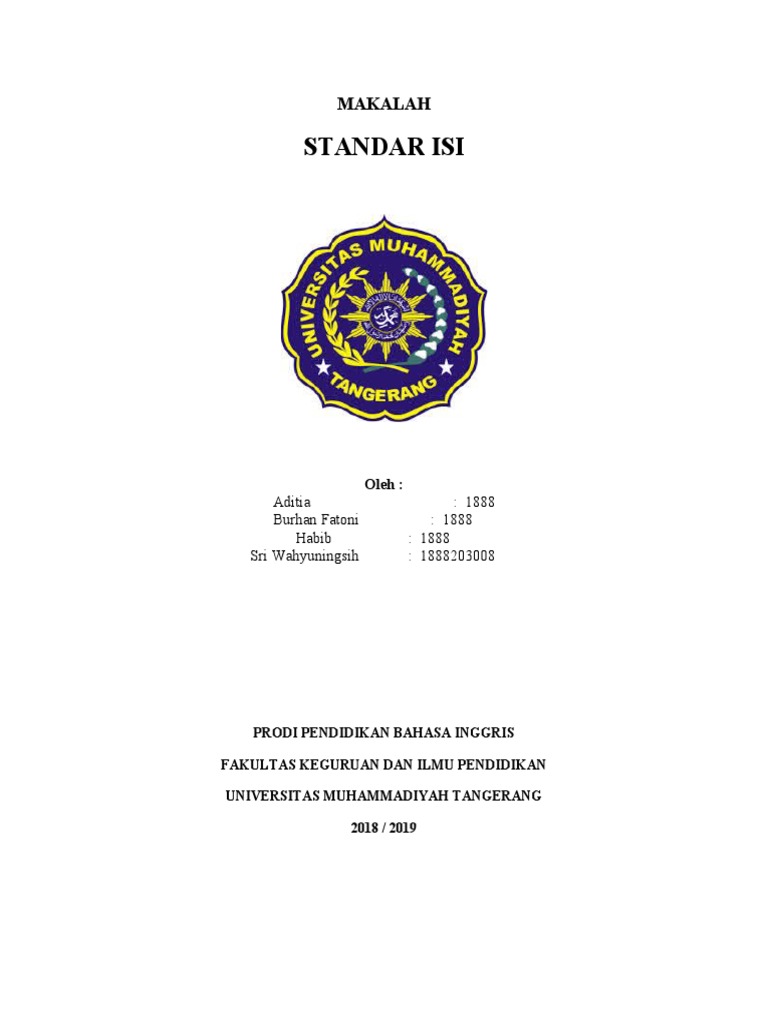 Kajian Standar Isi Pendidikan 2019 | PDF | Karier & Perkembangan