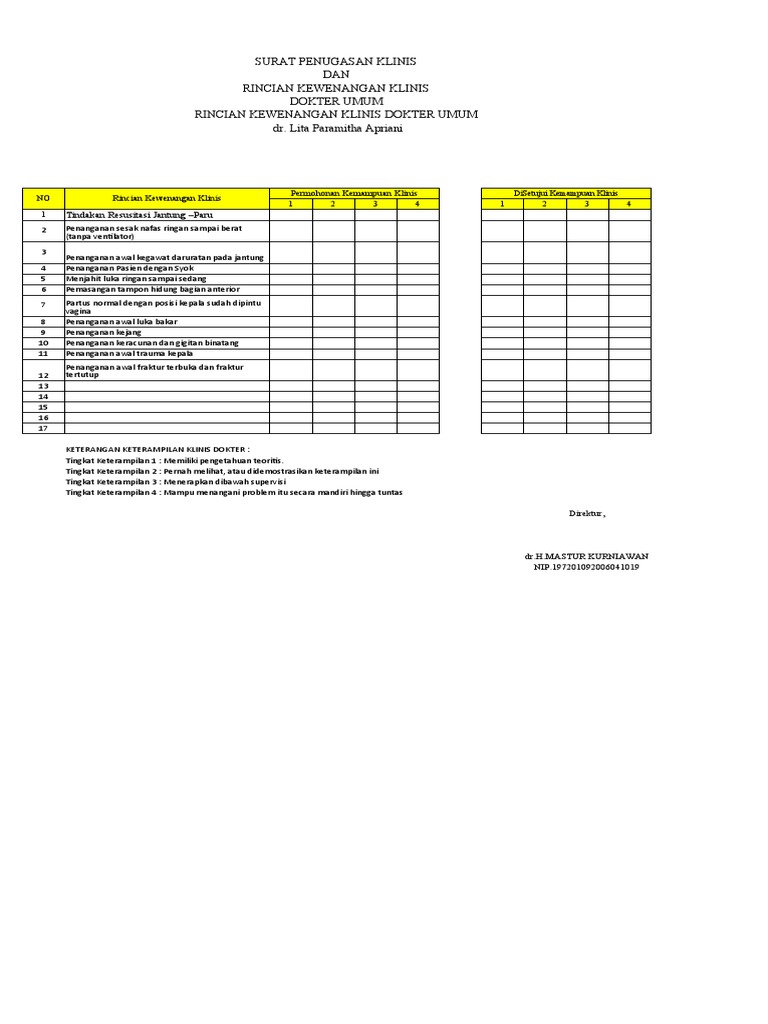 SPK Dan RKK Dokter Umum | PDF