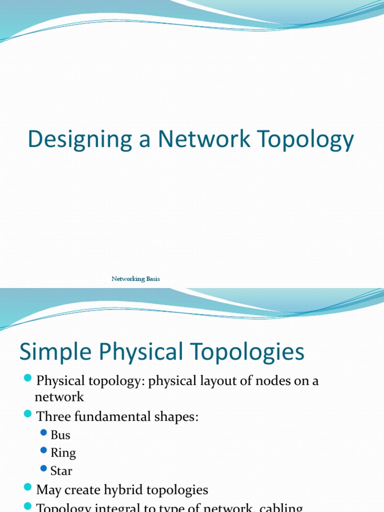 Designing Network Topologies - Topologies Guide | PDF | Network ...