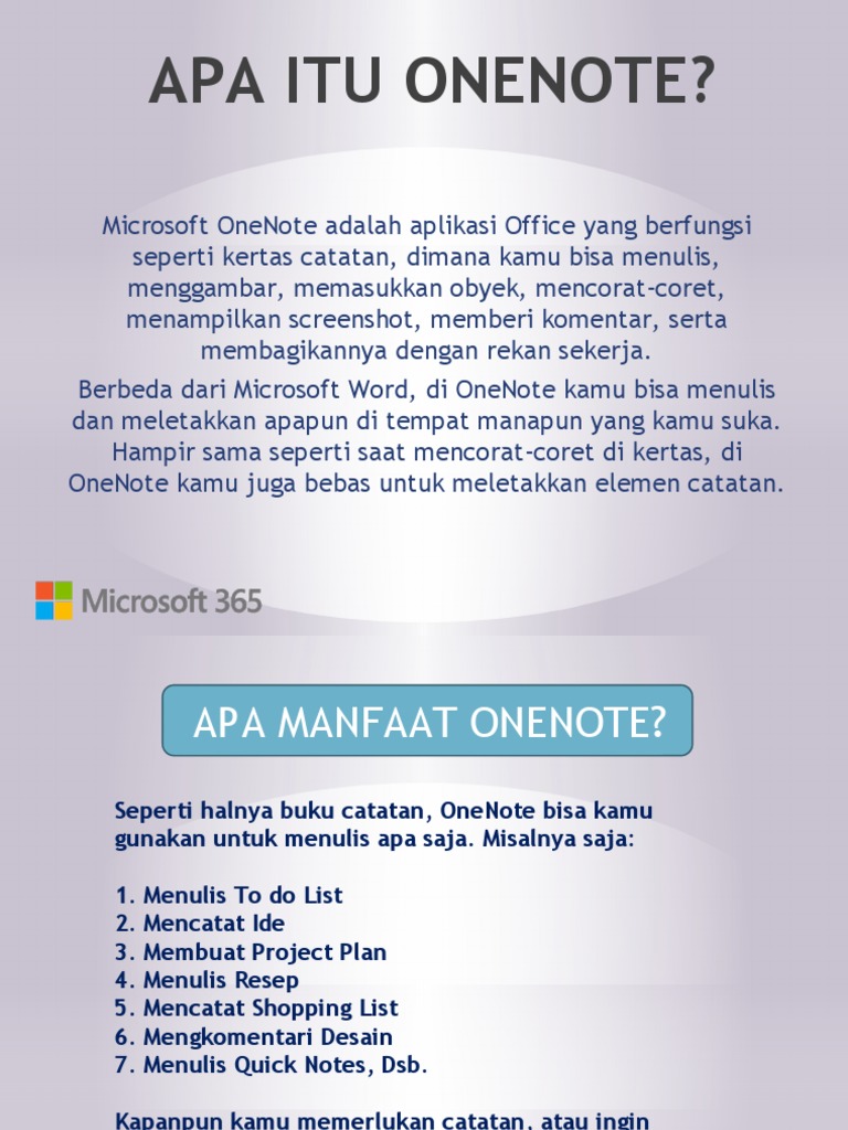 Microsoft OneNote: Sebuah Aplikasi Catatan Digital yang Fleksibel dan ...