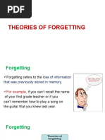 Trace Decay Theory of Forgetting | PDF | Memory | Behavioral Neuroscience