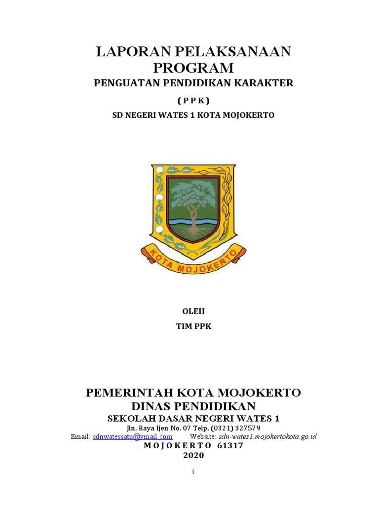Laporan Pelaksanaan Program PPK SD Wates 1 | PDF