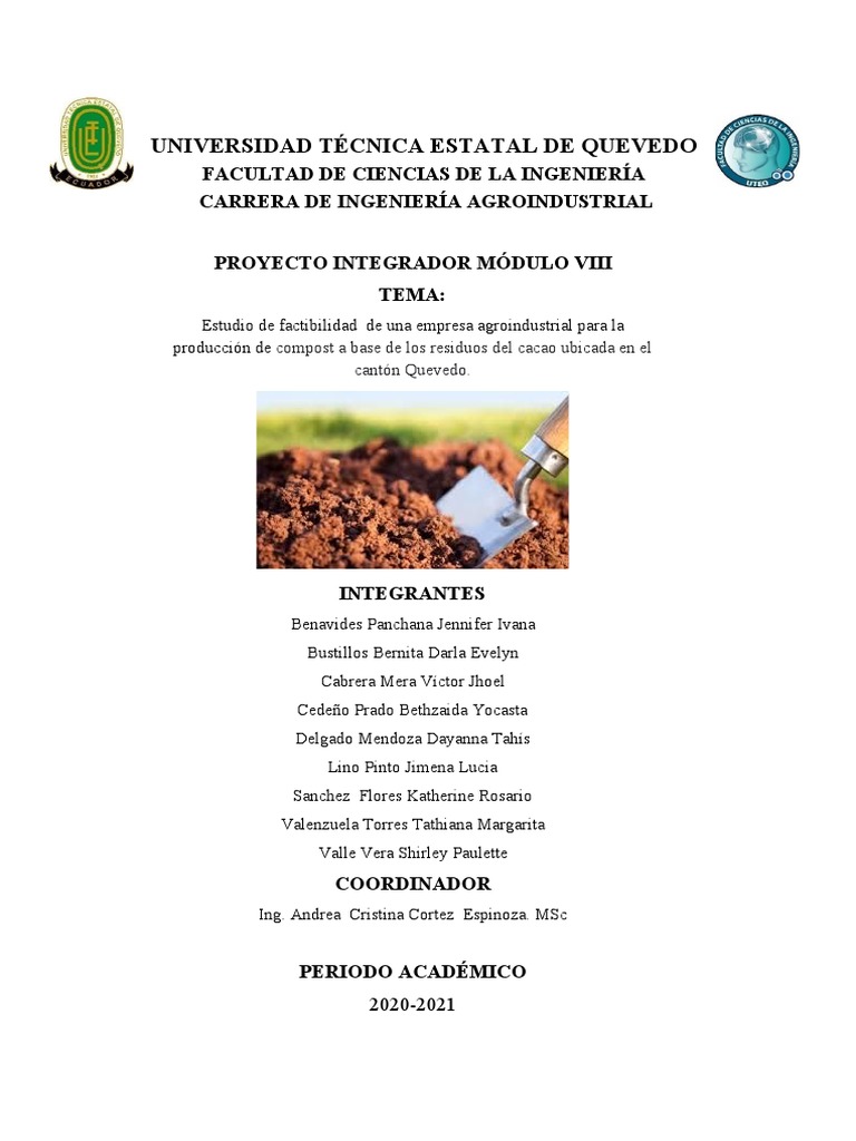 Proyecto Integrador - Modulo 8 - A | PDF | Compost | Fertilizante