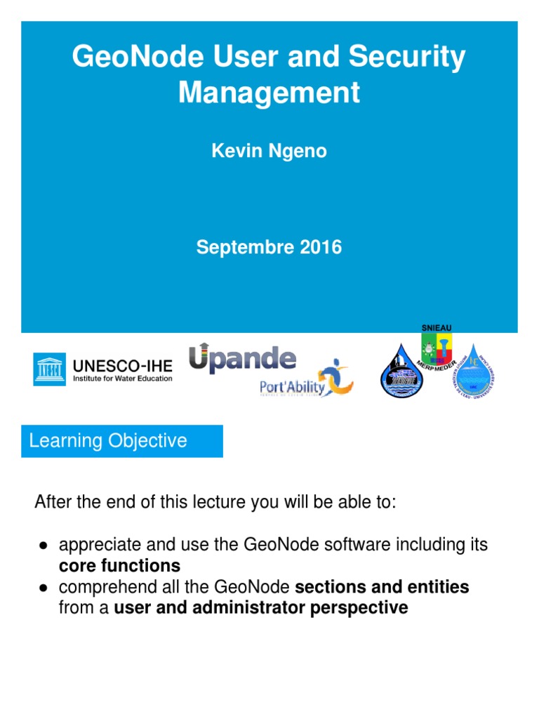 GeoNode User Security Management | PDF | Geographic Information System | Metadata