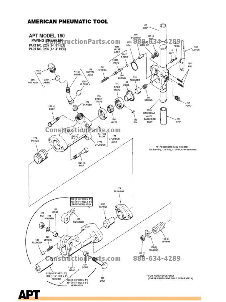APT Model 160 Parts List | PDF | Valve | Propulsion