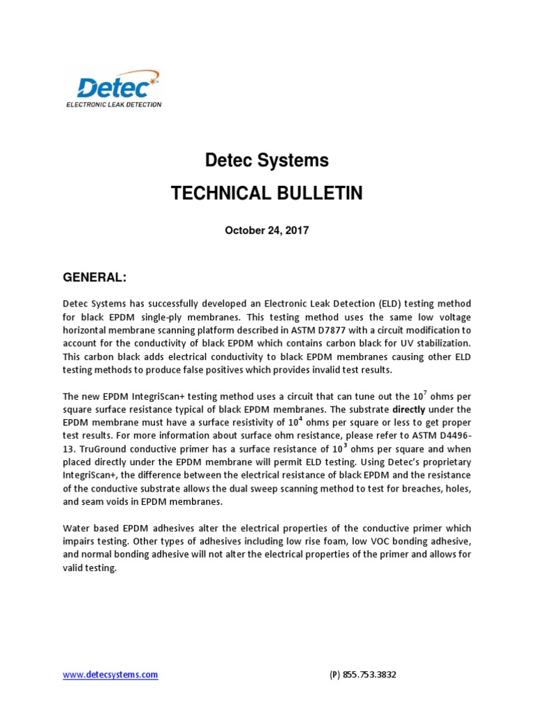 EPDM Technical Bulletin 2017 | PDF