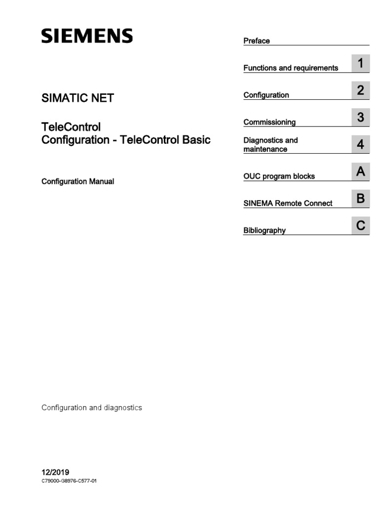Simatic Net Telecontrol Configuration - Telecontrol Basic | PDF ...