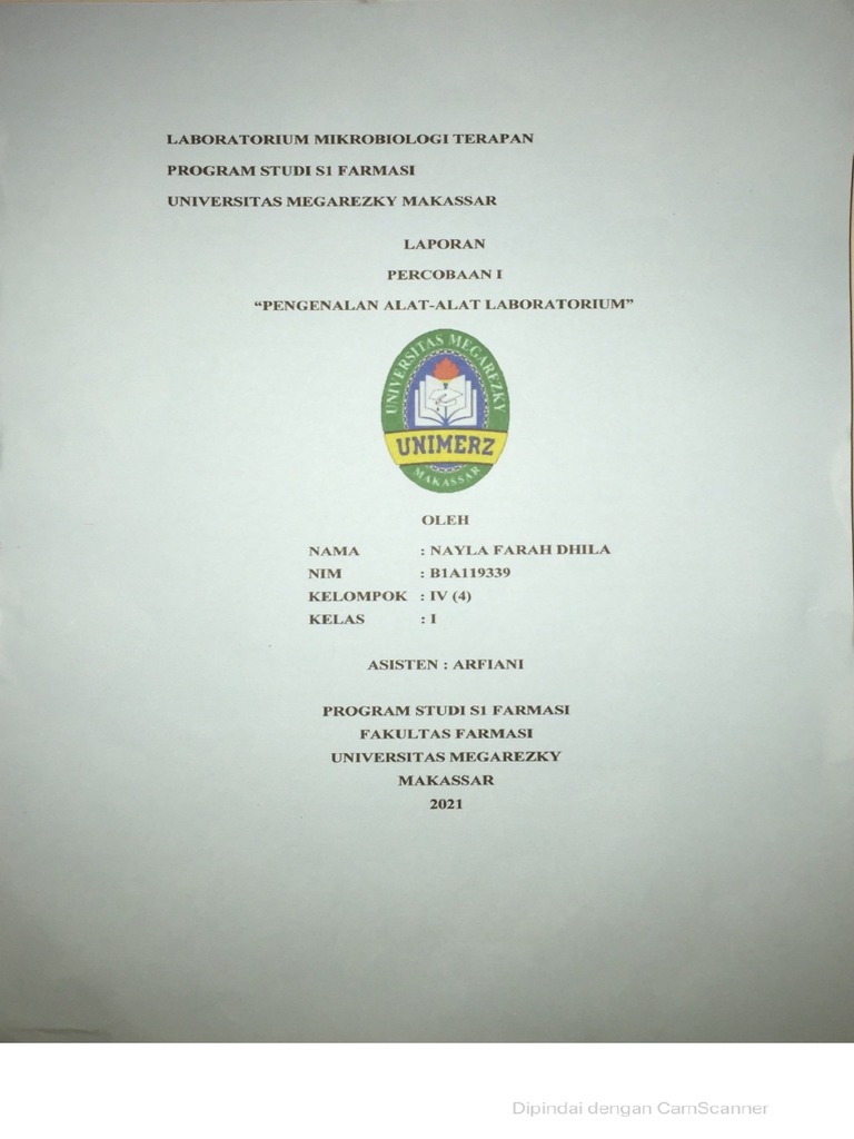 Laporan Pengenalan Alat - Alat Laborator | PDF