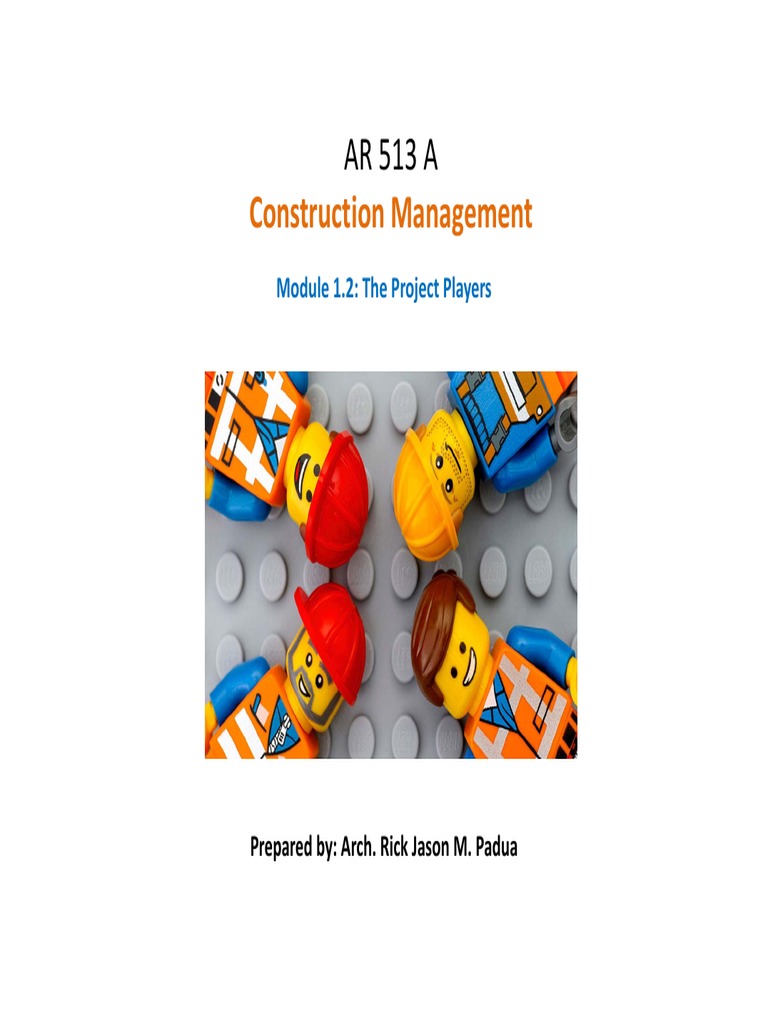 Key Players in Construction Management | PDF | Architect | General ...