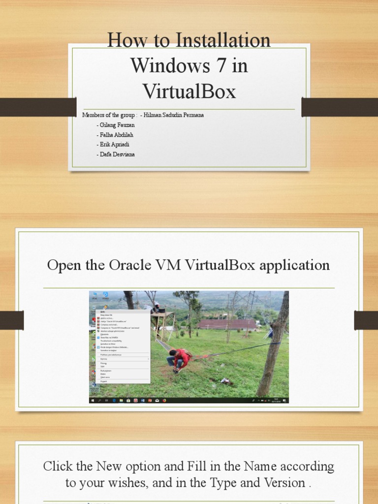 How To Installation Windows 7 in VirtualBox | PDF