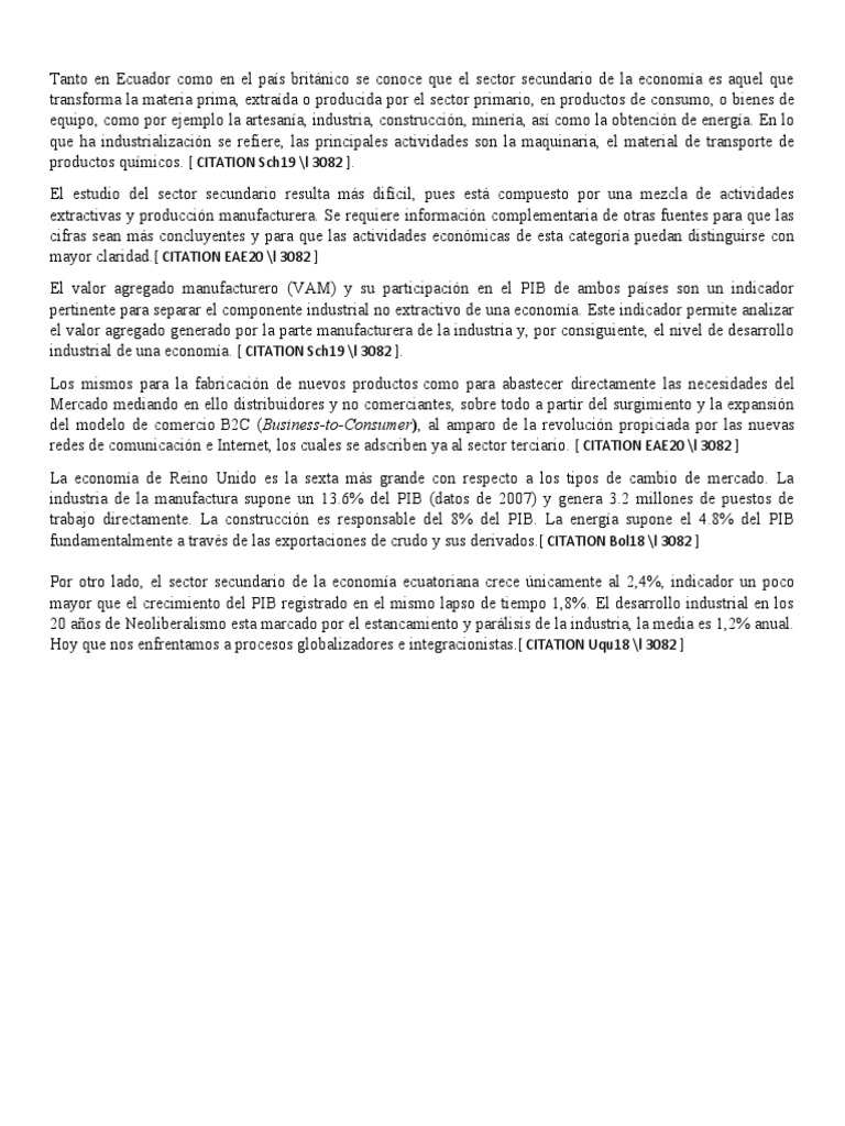 Sector Primario y Secundario Mabel y Coro | PDF