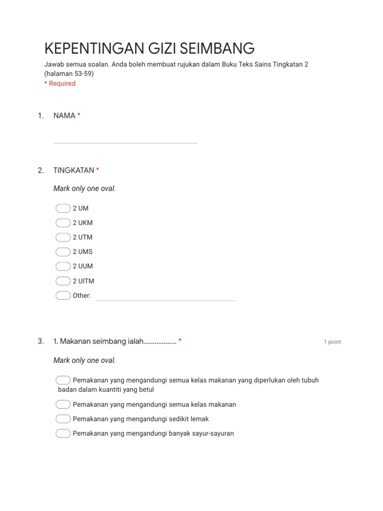 Kepentingan Gizi Seimbang Pdf