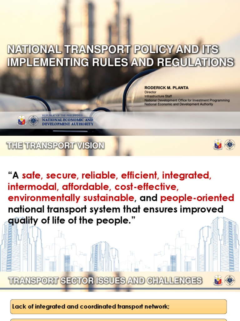 Transportation Policy | PDF | Public Transport | Public–Private Partnership